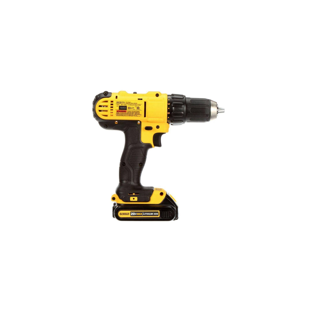 DEWALT DCD771C2 20V Max Cordless Drill Driver Kit Compact 1 2 Inch Discount Shop Tools